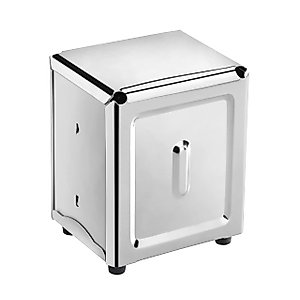 New Star Foodservice 24043 Stainless Steel Short Napkin Dispenser, 3.875 by 4.75 by 5.5-Inch