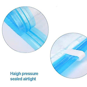 Space Saving Vacuum Storage Bags 12 Pack Vacuum Sealer Bags with Pump for Clothing, Bedding, Comforters, Blankets, Pillows with Compression Seal. Perfect for Moving and Travel.