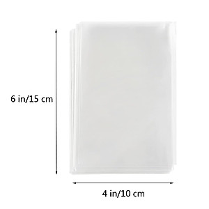 Miraclekoo 400 PCS 4X6 Inch Cellophane Treat Bags Christmas Gift Bag Clear Cello Treat Bags with 400 Twist Ties for Wedding Cookie Gift Candy Bakery Supply,1.4mil