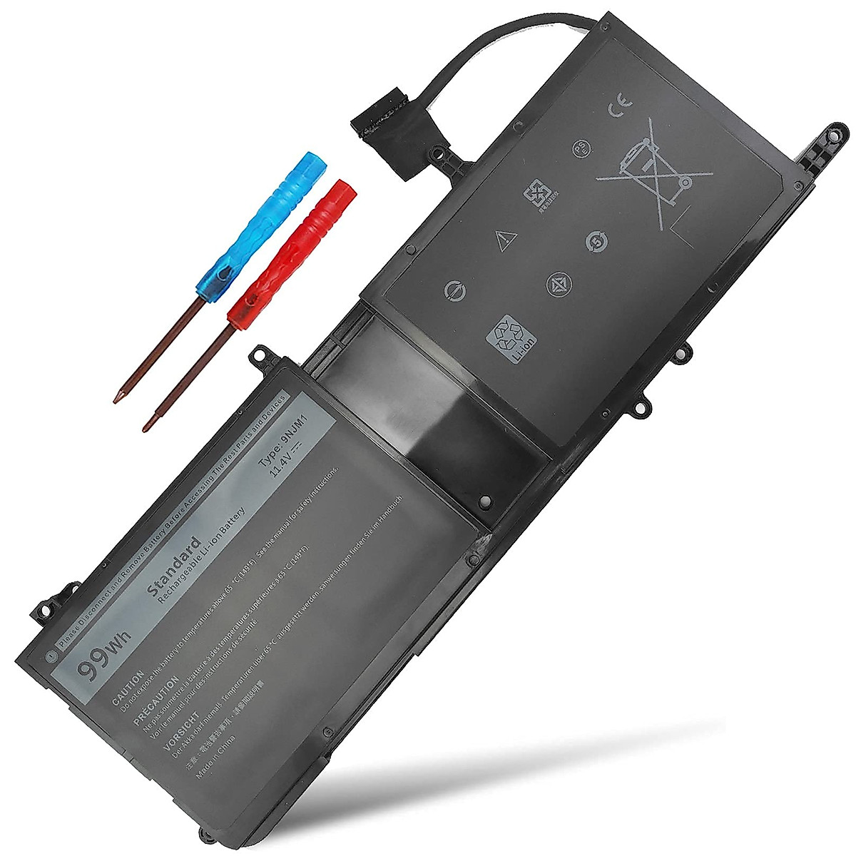 Ttfacyis 9NJM1 Battery for Dell Alienware 15 R3 R4 17 R4 R5 P31E001 P31E002 P69F001 P69F002 ALW17C-D1738 D1748 D1758 D1848 D2738 D2748 D2758 R1748 Notebook 0546FF 0HF250 44T2R HF250 MG2YH 99WH