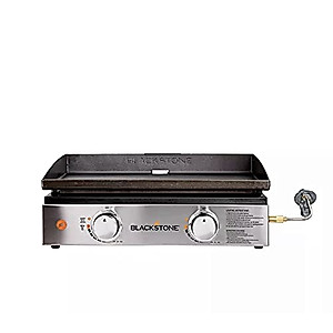 Blackstone Griddle 22″ Tabletop 2 Burner 24,000 BTU Grill with Cover included