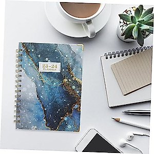 Operitacx 2024 Agenda Book Monthly Planner Notebook Daily Planner Notepad Academic Planner Writing Journal Notebook Daily Planning Calendar Horizontal Grid Write a Book Paper Student
