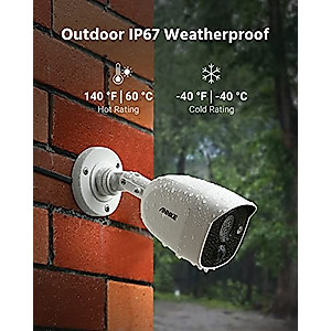 ANNKE Home Wired Camera Security System, 8CH 5MP Lite H.265+ AI DVR with 1 TB Hard Drive and 8 X 1080P HD Weatherproof PIR Cameras, Human/Vehicle Detection, White Light Alarm, Email Alert–E200