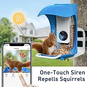 BirdDock Hummingbird Feeder with Camera, Smart Bird Feeder with APP, AI Recognition, Auto-Notification, 1080 HD Live Video for Watching Birds, Bird Gifts for Parent