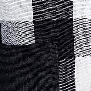DII Unisex Buffalo Check Kitchen Collection, Classic Farmhouse Chef Apron, One Size, Black & White
