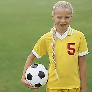 SPDTECH Soccer Ball Size 3 with Pump Needle Classic White Black Thicker PU Tight Weaved Suitable for Kids Toddler Boy Trainning Practice or Gift for 0-9 Years