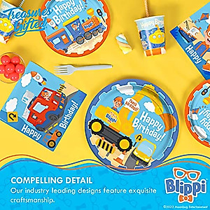 Treasures Gifted Officially Licensed Blippi Cake Topper Vehicle - Blippi Cake Decorations - Blippi Birthday Cake Topper - Blippi Birthday Party Supplies - Blippi Cake Toppers - Blippi Party Supplies