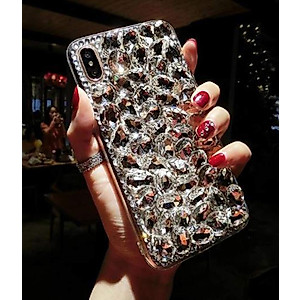 Lozeguyc Bling Beauty TPU Case for Galaxy Note 10 Plus - Slim Shockproof Bumper with Raised Edge, Silver