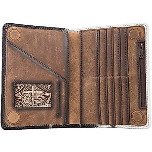 STS Ranchwear Women's Magnetic Wallet/Travel/Passport Case, Cowhide
