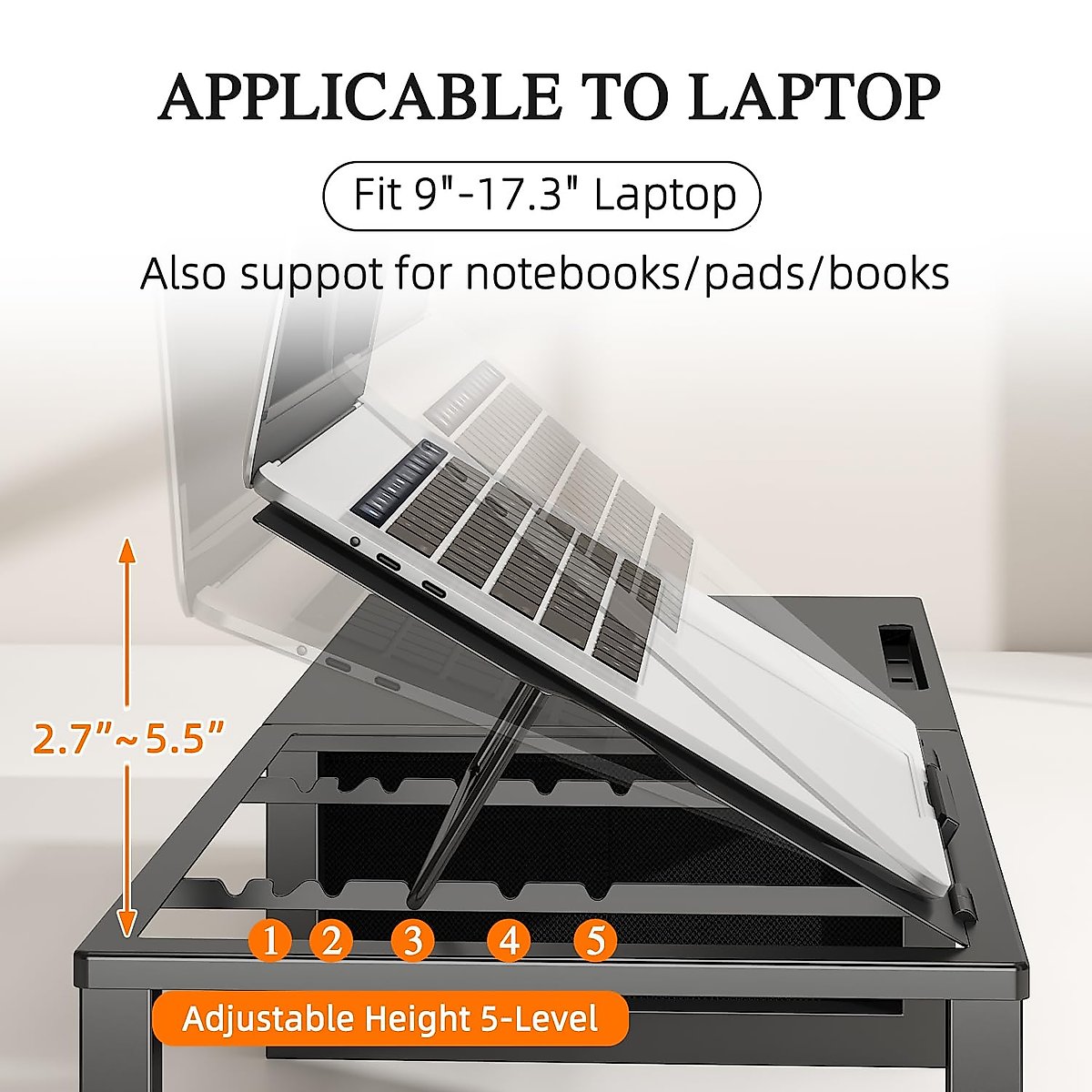 WESTREE Monitor Stand Riser with Adjustable Laptop Stand Riser, Dual Monitor Stand with Drawer, Desktop Oraganizer Stand for Computer,Laptop,Screen