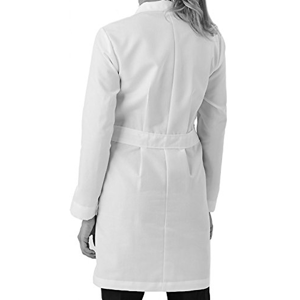 White Swan Embroidered Meta Labwear Women's Pleated-Back 37" Lab Coat (Style 1964) (4)