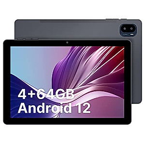 ApoloSign 10 Inch Android Tablet 2023 New Android 12 Tablets Quad-core 4GB RAM 64GB ROM 1280x800 HD IPS Screen 6000mAh Battery 5+8MP Camera Bluetooth(Grey)