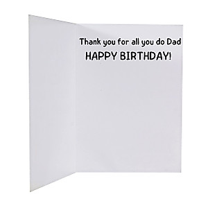 GIFTING GIGGLES Funny Happy Birthday Card for Dad – From Son, Daughter, Kids, Children, All of Us - Great Happy Bday Gift for Father, Papa, Step Dad, Daddy, Padre | 30th 40th 50th 60th 70th 80th