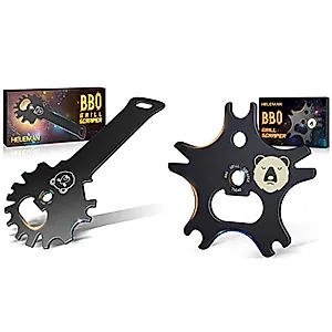 2 Pack BBQ Grill Scraper Gifts for Men - Stocking Stuffers for Men Women Grill Accessories Cleaner Scraper