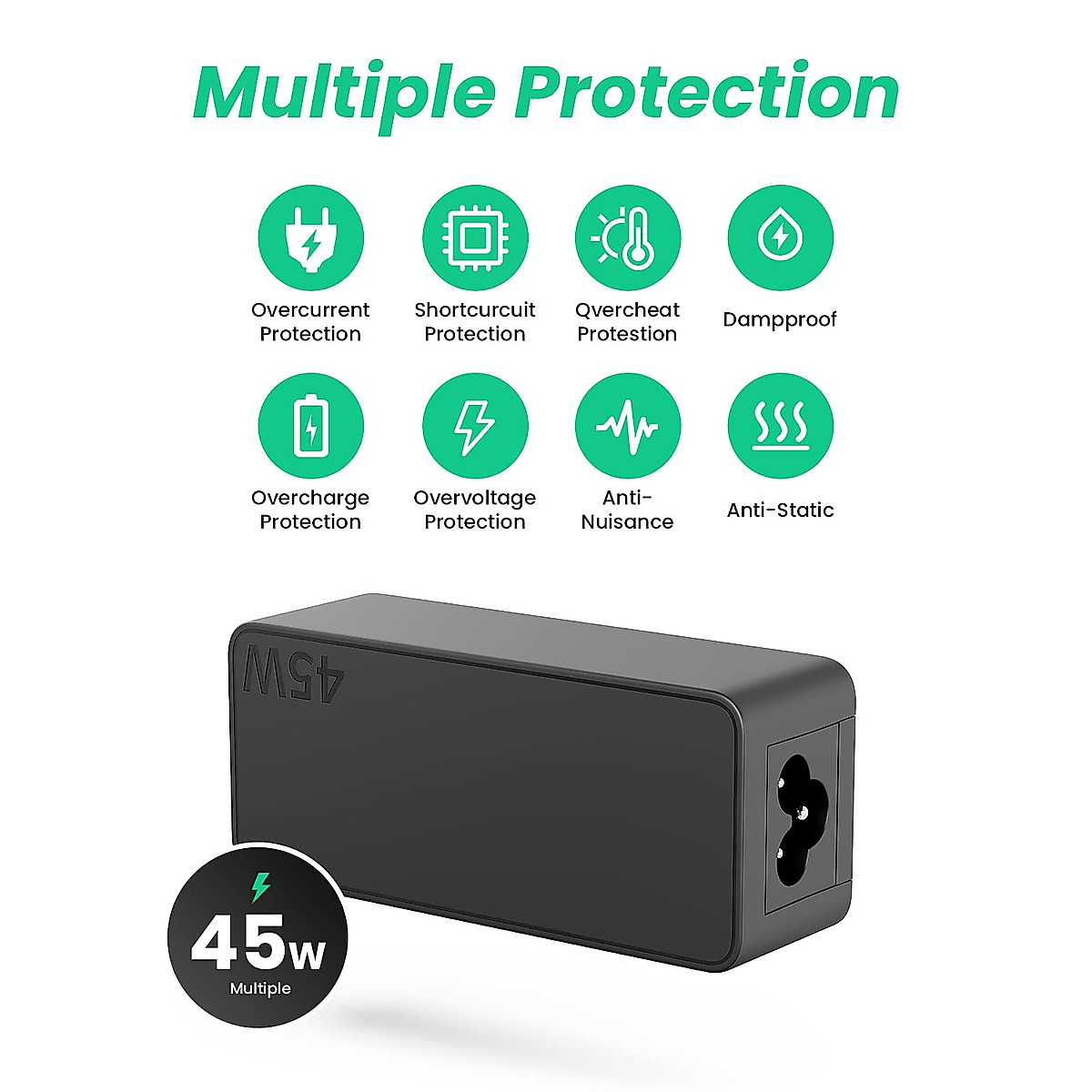 Switch Charger for Nintendo Switch Charger Cable Power Adapter 15V 3A Fast Charging Compatible with Switch/Switch Lite/Switch OLED Power Supply Cord