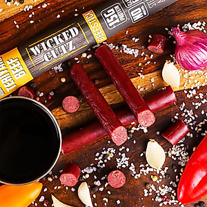 Teriyaki Beef Sticks | Tender, Flavorful, Extra Large Beef Jerky Sticks with 15g of Protein Per Meat Stick, Gluten Free, High Protein, Low Carb, Healthy Snacks for Adults (12 Sticks)