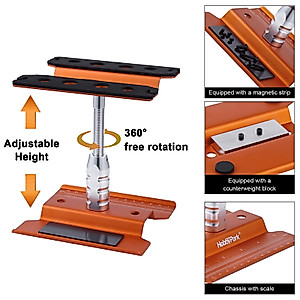 Hobbypark RC Car Work Stand with Weight Aluminum Repair Station Lift for 1/8 1/10 1/12 Scale Traxxas TRX4 Axial Arrma Redcat Losi RC Crawler Monster Truck Buggy