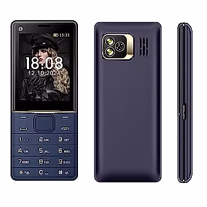 S475 2G Senior Cellphone, Unlocked Cellphone for Seniors, 2.4in Screen, 3 SIM Cards, Long Standby, Clear Sound, SOS Function, Multiple Functions, Easy to Use (US Plug 100-240V)