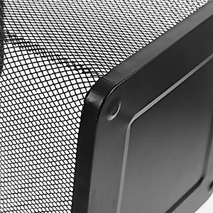 Metal Trash Bin Square Metal Wire Mesh Waste Basket Garbage Trash Can Mesh Waste Paper Bin Waste Basket for Kitchen Home Office Dorm Room Living Room Desk Bedroom L