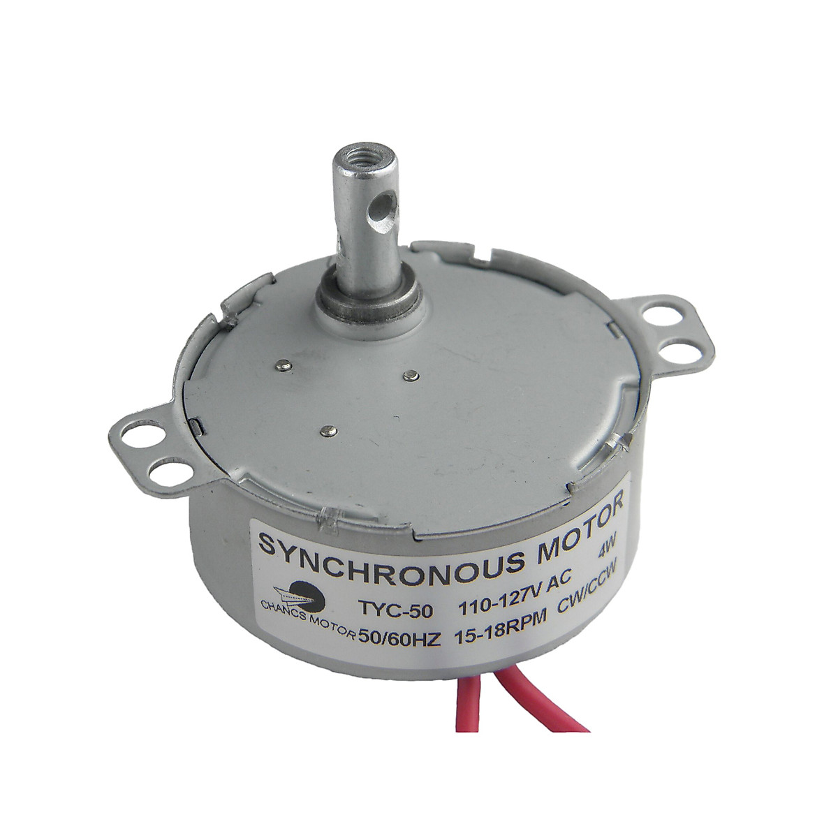 CHANCS TYC-50 Synchronous Motor Cup Turners for Tumblers 110V AC 15-18RPM CW/CCW 4W for Electric Fireplace