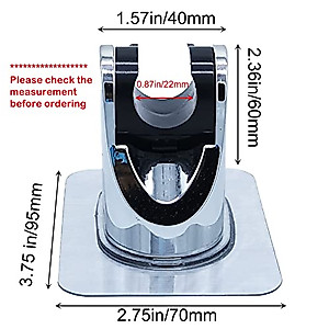 Shower Head Holder 2 Pack Strong Adhesive Adjustable Handheld Shower Wand Holder Drill Free Wall Mount Shower Bracket by Lofekea