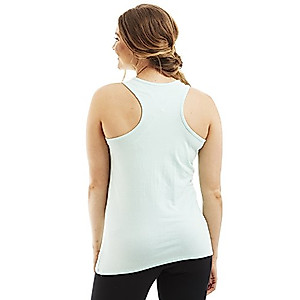 Caramel Cantina 3 Pack Cotton Racerback Tanktop (Large, Black/H.Grey/Mint)