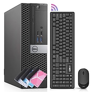 Dell OptiPlex 5040 Desktop Computers PC, Intel Core i7-6700 3.4GHz,16GB Ram New 1TB M.2 NVMe SSD, Intel AC7260 Built-in WiFi Bluetooth,HDMI, Refurbished Desktop Computer,Windows 10 Pro (Renewed)