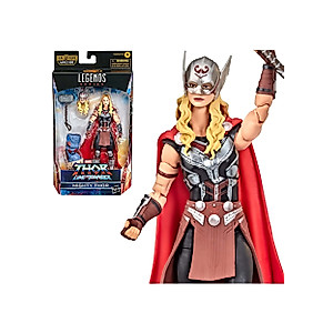Marvel Legends Series Thor: Love and Thunder Mighty Thor Action Figure 6-inch Collectible Toy, 4 Accessories, 1 Build-A-Figure Part