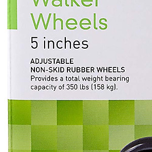 McKesson Universal Walker Wheels, Adjustable, 5 in Caster Wheels, 1 Pair