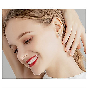 TANGPOET Kawaii Flamingo Stud Earrings for Women 925 Sterling Silver Nickel Free Flamingo Earrings for Sensitive Ears Flamingo Jewelry Gifts for Birthday Christmas Valentines Mothers Day
