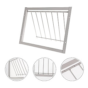 Cunguv Pigeon Trap Doors Pigeon Loft Door Pigeon One Way Entrance Door Iron T Bars Frame Window Bird Cage Door(12 * 10 inch)