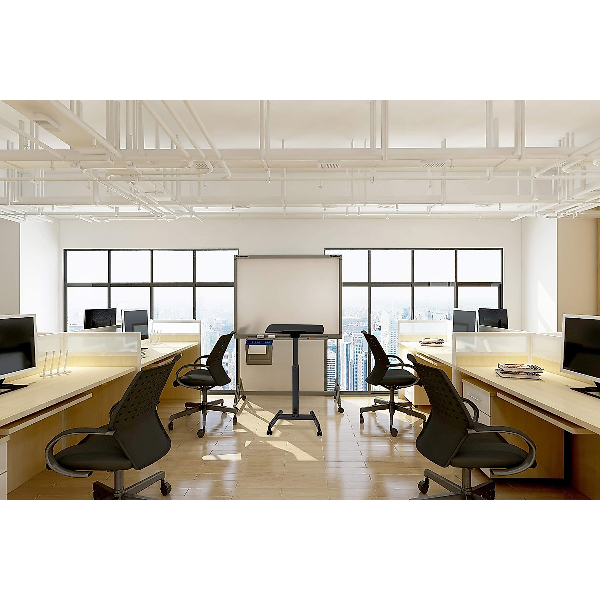 Stand Steady Multifunctional Mobile Podium (Black)