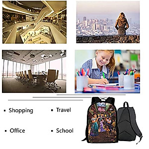 Kids Cartoon School Backpack Large Capacity Laptop Backpacks Lightweight Bookbag 3D Printed Casual School Bag