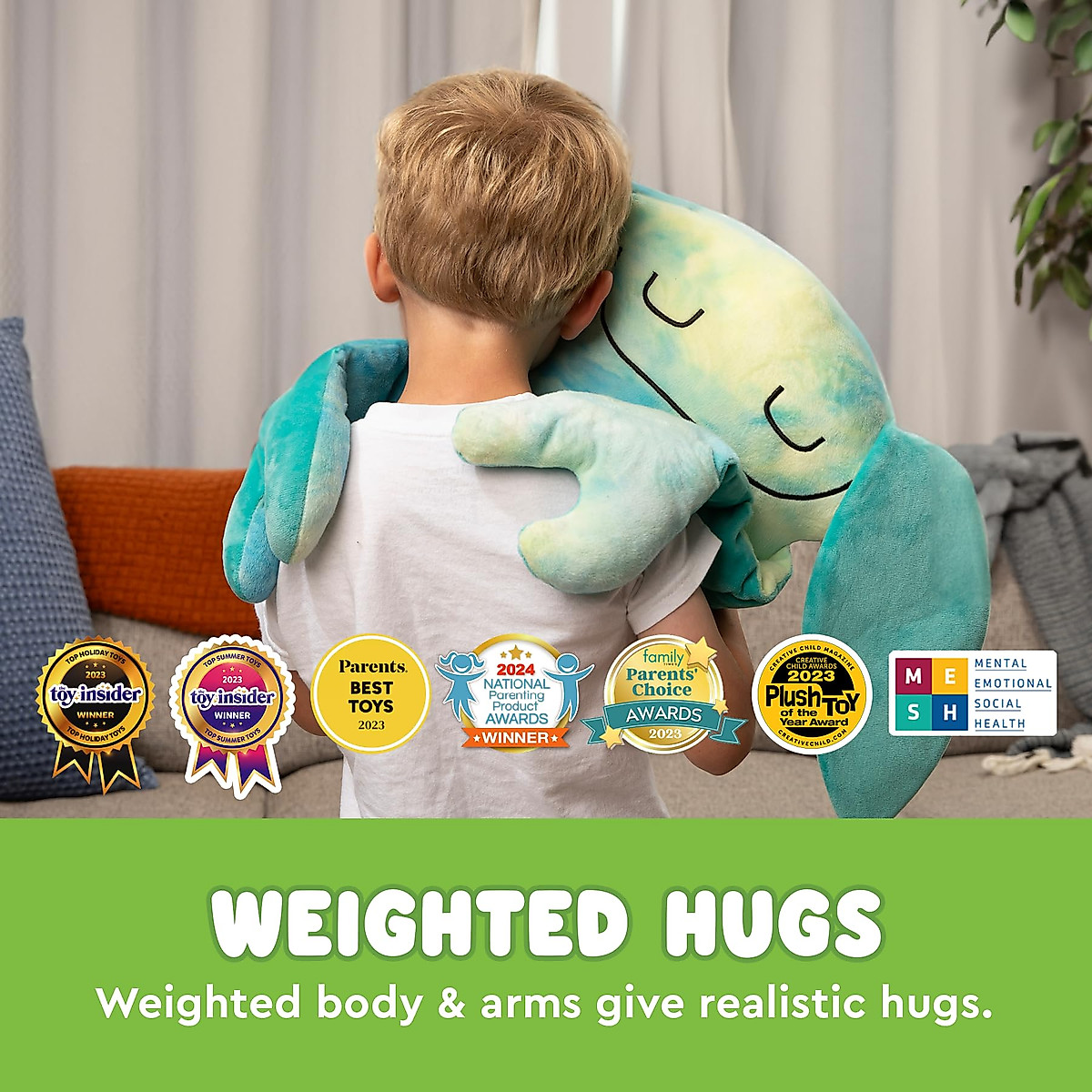 Bumpas Stuffed Animal - 3 lbs - 14" Cute Cuddle Pal, Shloof - Weighted Stuffed Animal -