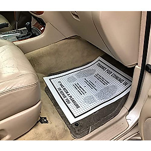 AutoMat Plastic Coated Disposable Paper Automotive Floor Mat (Case of 500)