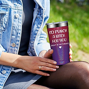 BIRGILT Best Friend Birthday Gifts for Women - Funny Friendship Christmas Gifts for Female Friends, Coworker, Sister, Bestie - 20oz Tumbler Cup