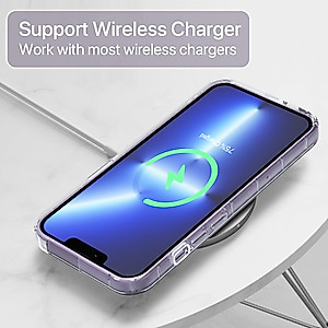 GANSBOL Transparent iPhone 13 Pro Max Case, Crystal Clarity, Military-Grade dropproof, Soft Thin Shockproof Protective Cover iPhone 13 Pro Max Clear Case - 6.7 inch