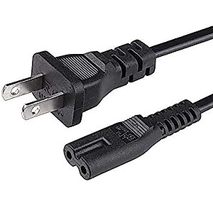 2 Prong Printer Power Cord/Printer Power Cable for Canon PIXMA MP160 And Many Different Other Model Canon HP,Lexmark,Dell,Brother,Epson.