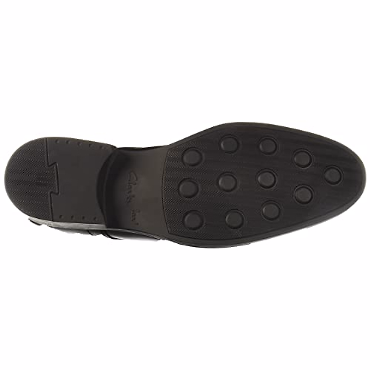 Clarks mens Whiddon Cap Oxford, Black Leather, 14 US