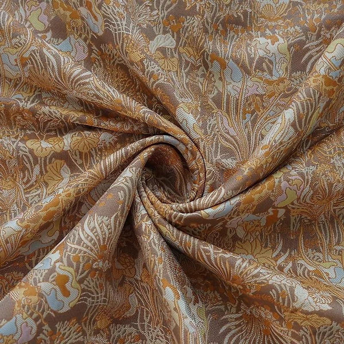 XMTXZYM 2 Meter Yarn Dyed Jacquard Fabric Retro Dress Clothing Decorative Sewing Fabric