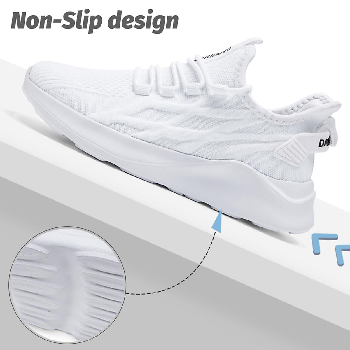 ZMBCYG White Sneakers for Women Running Shoes Sneakers Lightweight Sports Workout Cheer Shoes White Womens Size 7