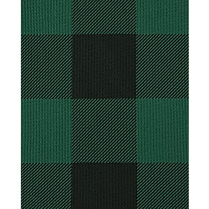 The Children's Place baby girls Family Matching Christmas Holiday Sets, Snug Fit 100% Cotton, Adult, Big Kid, Toddler, Pajama Set, Grn/Blk Buff, 10 US