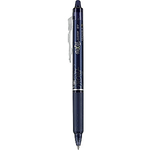 PILOT FriXion Clicker Erasable, Refillable & Retractable Gel Ink Pens, Fine Point, Navy Blue Ink, 3-Pack (31468)