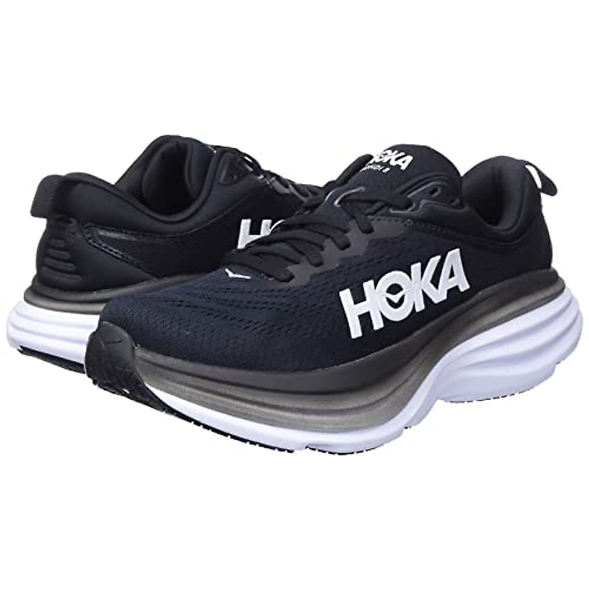 HOKA ONE ONE Women's Running Shoes, Black, 7.5 US