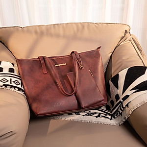 Montana West Tote Bags Large Leather Purses and Handbags for Women Top Handle Shoulder Satchel Hobo Bags MWC-028BDY