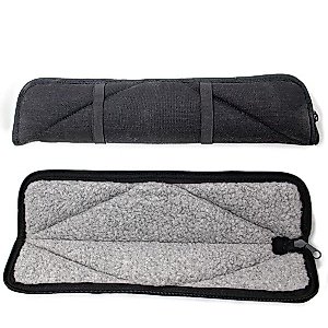 Cordura Black Canvas Zip Knife Case-Various Styles (K4-single pack knife case)
