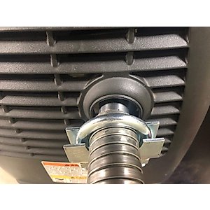 GenExhaust Compatible with Honda EU2200i/EU2000i/EU1000i Generator 1" Steel Exhaust Extension 8 Foot Length.