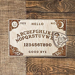 LARGE Classic Design - Wooden Spirit Board - Talking Board - Spirit board - LARGE SIZE 18 x 11.4'' HANDMADE Wooden Premium quality board and planchette