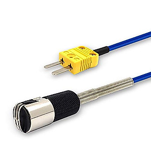 PerfectPrime TL0202, K-Type Thermocouple Magnetic Surface Temperature Probe 572°F