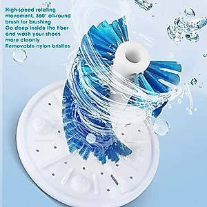 MISMORI Mini shoe washing machine, portable shoe washing machine, portable shoe washing machine, children's shoe washing machine, children's shoe washing machine, rotary controller 3 in 1 for children